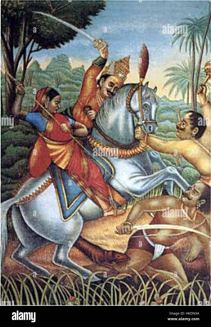 'Khandoba 1880' is a depiction of the Hindu deity Khandoba, painted in 1880. The artwork ...