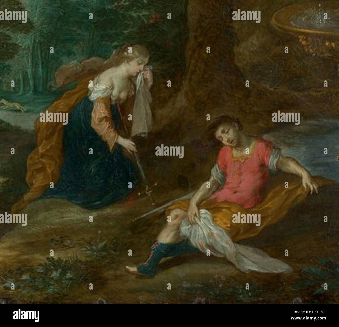'Piramos dan Thisbe' is a painting illustrating the tragic love story ...