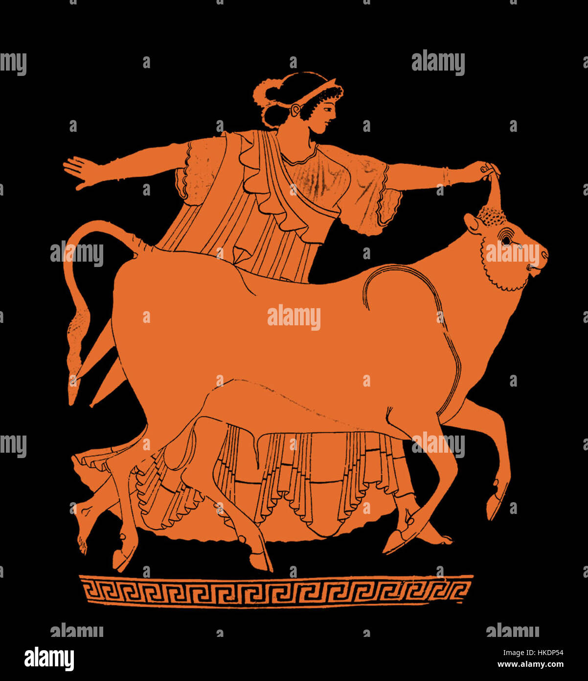 This reproduction of Europa depicts the mythological story of the ...