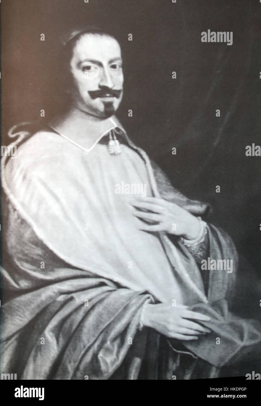 This portrait of Cardinal Mazarin is a reproduction after Philippe de ...