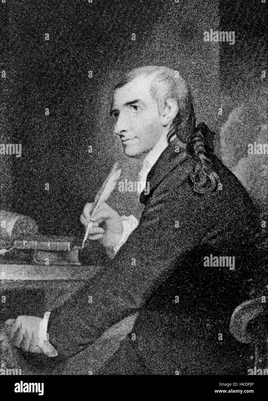 A portrait of Francis Hopkinson, an American Founding Father, known for ...