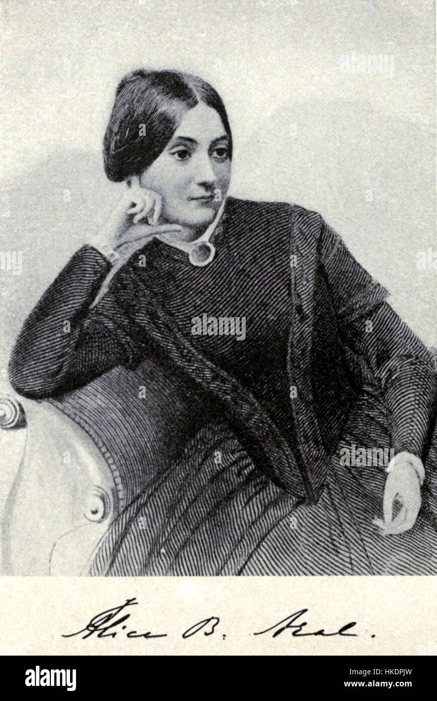 Alice B Neal with Signature Stock Photo - Alamy