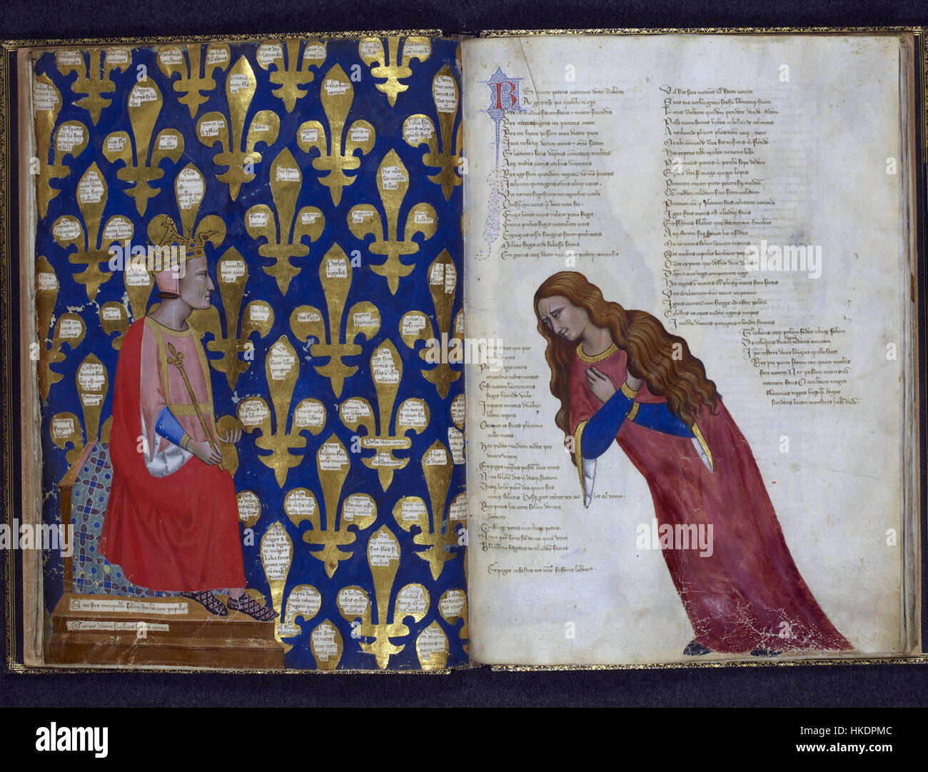 The *Robert of Anjou BL Detail* is a historical manuscript illustration ...
