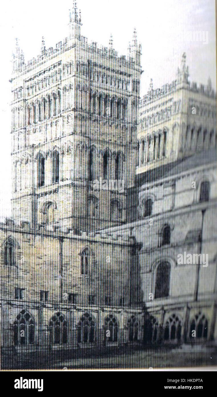 The artwork 'Darbyshire Durham Cath MVAS' likely portrays a historical ...