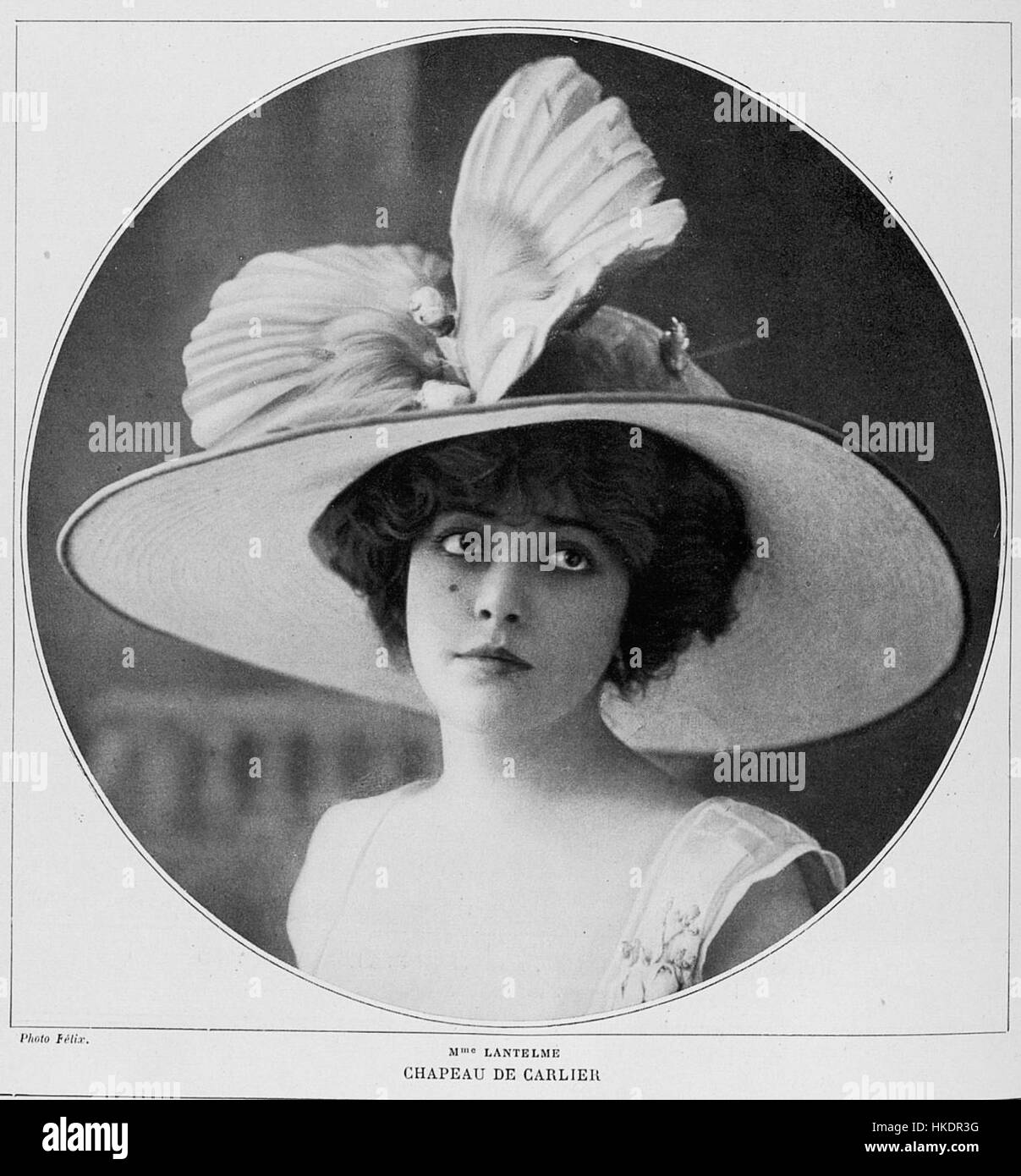 'Lantelme juillet 1910' is a striking visual record from the early 20th ...