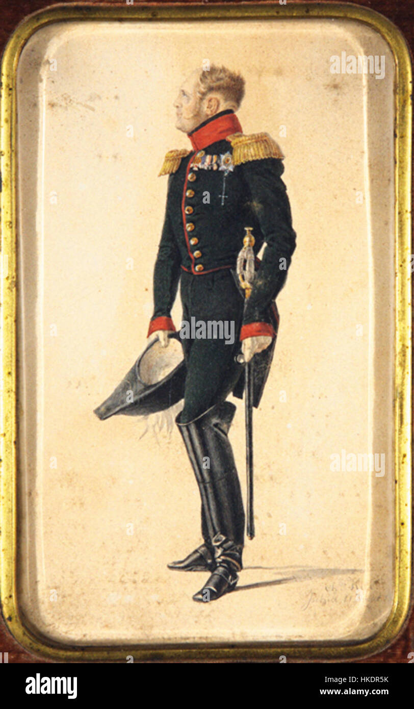 This portrait of Alexander I by Lev Kiel captures the Russian Emperor ...
