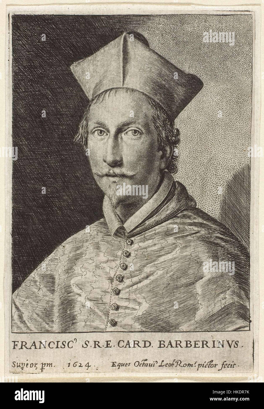 This portrait by Ottavio Leoni features Cardinal Francesco Barberini ...