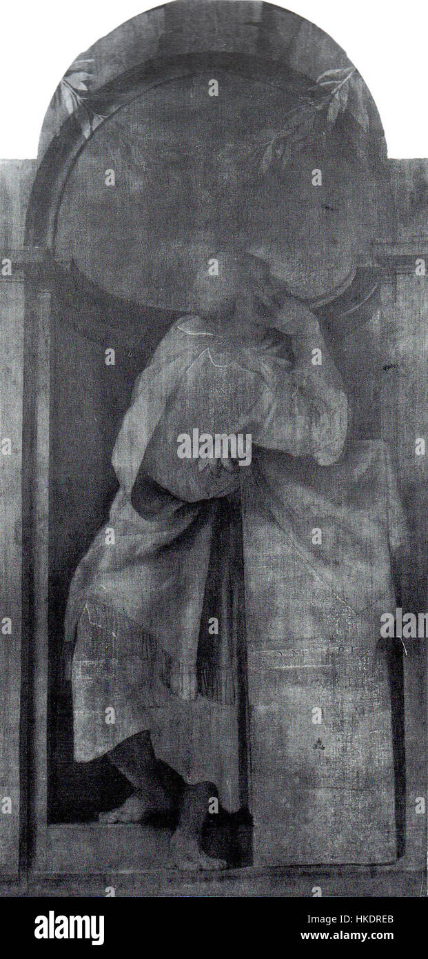 This artwork by Moretto depicts Isaia, a biblical prophet from the Old ...