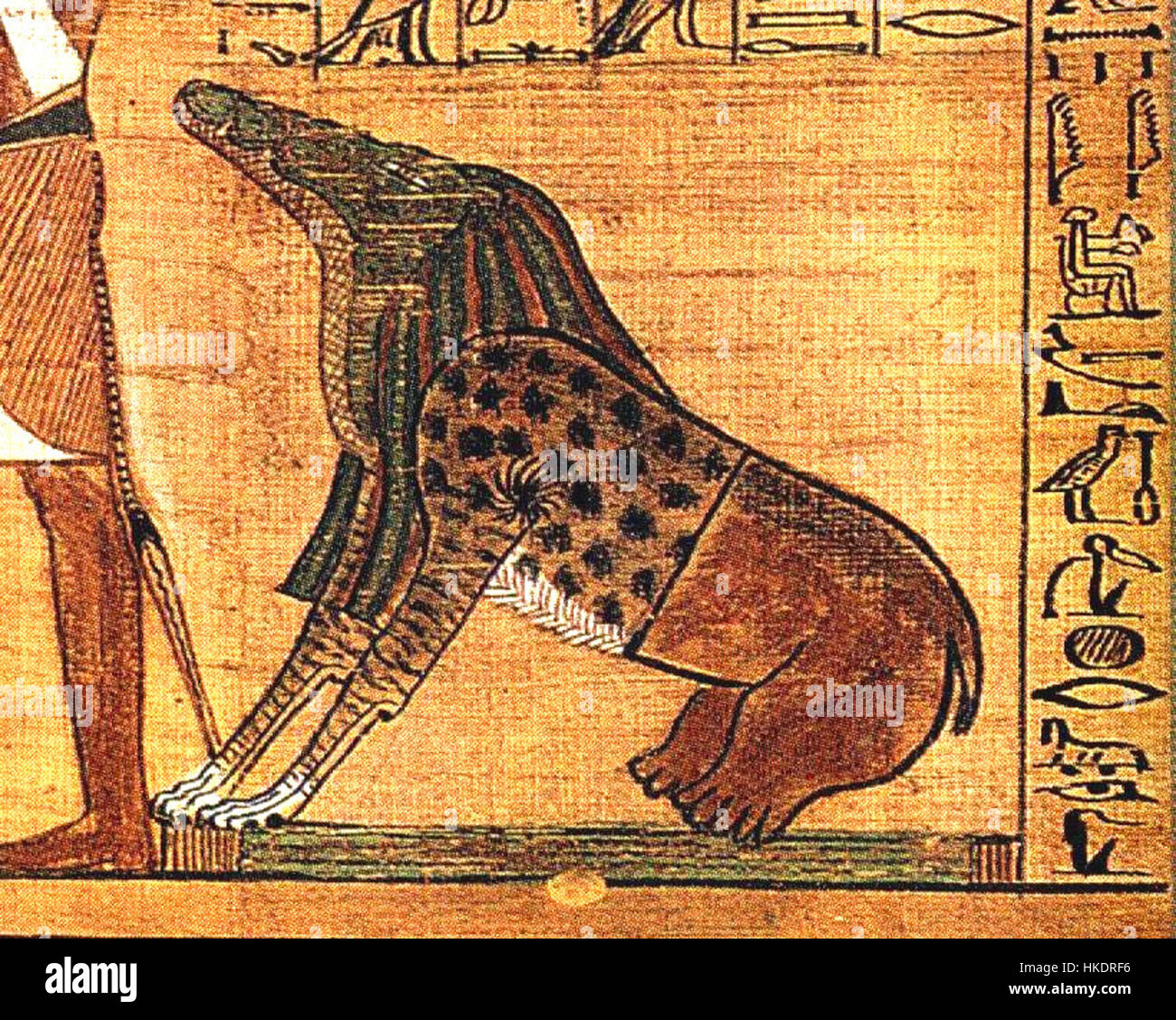 'Ammit' is an artwork inspired by ancient Egyptian mythology, depicting ...