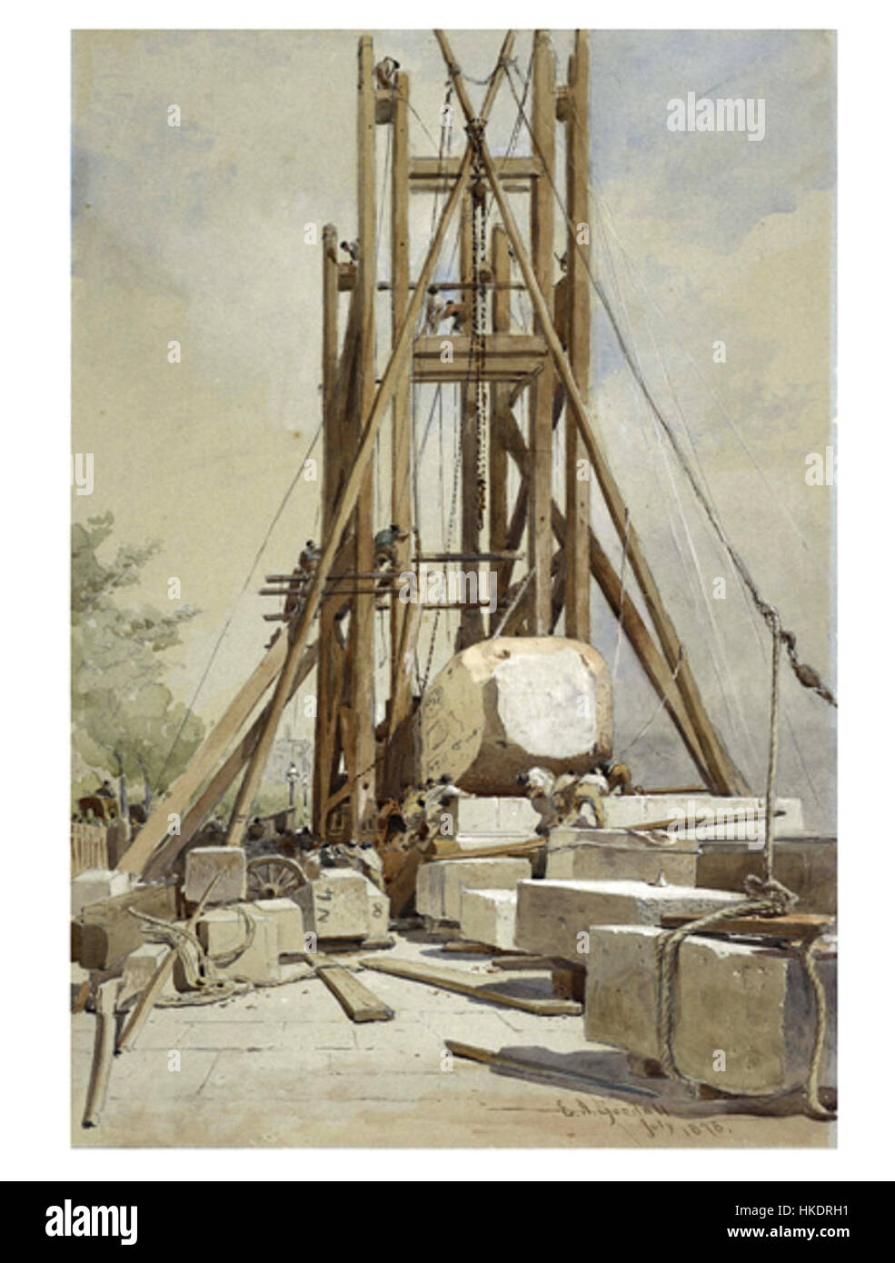 A painting by Edward Angelo Goodall, renowned for its classic style and ...