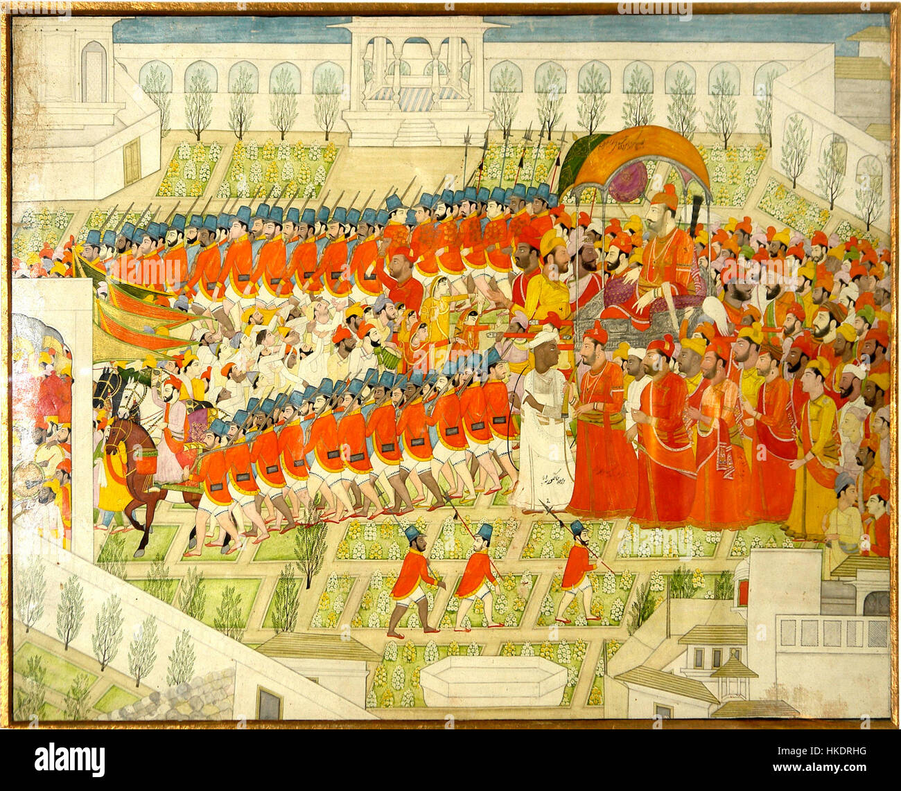 This artwork, housed in the National Museum, New Delhi, depicts a king ...