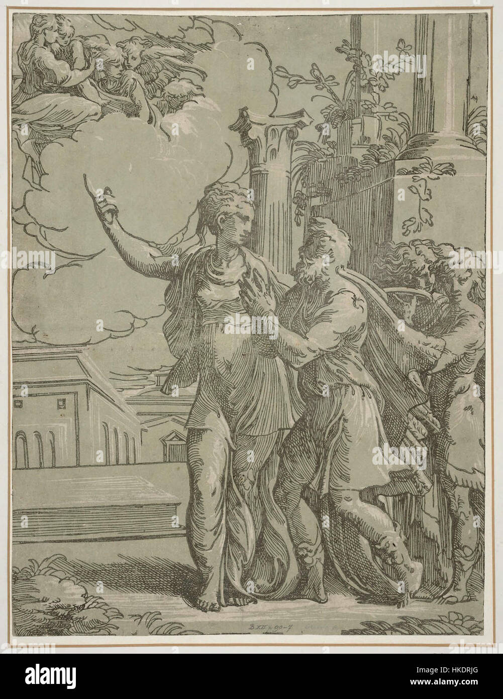 Emperor augustus and the tiburtine sibyl hi-res stock photography and ...
