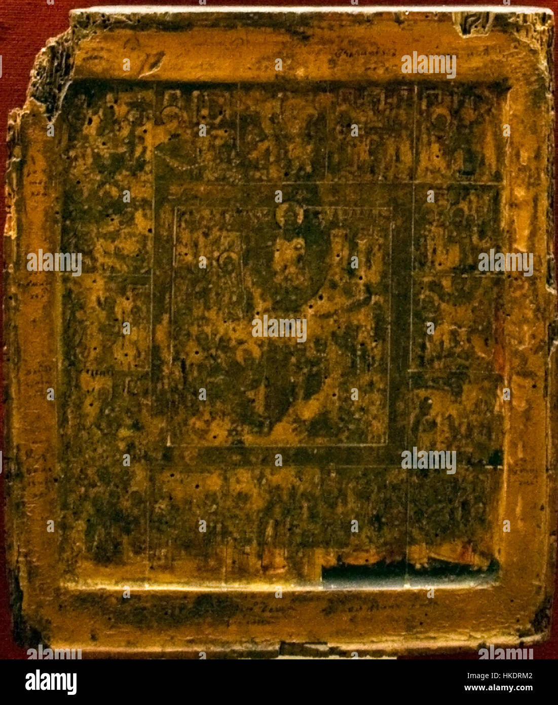 This painting depicts the resurrection of Christ, intertwining ...