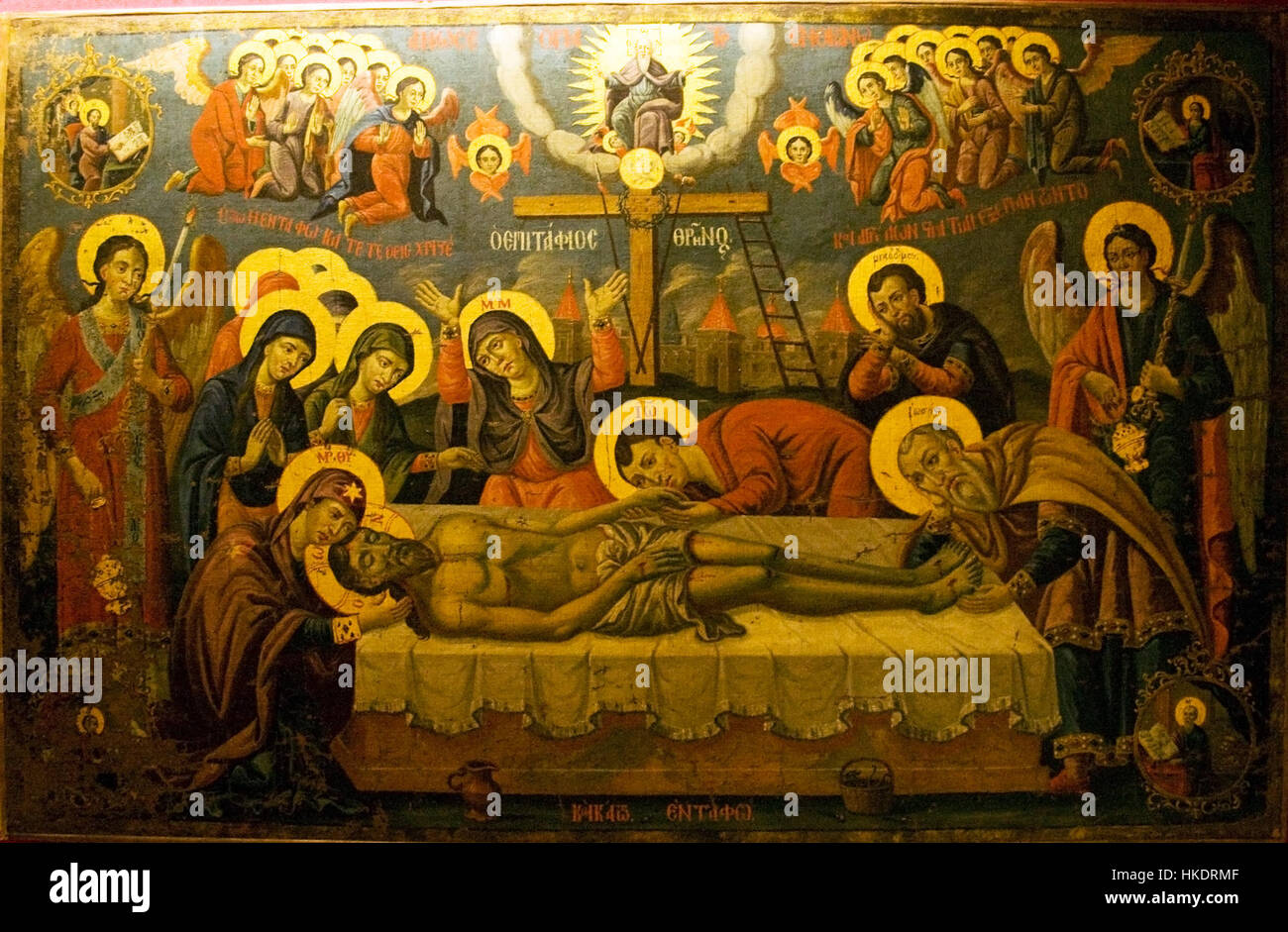 The painting 'Entombment' represents the burial of Christ after his ...
