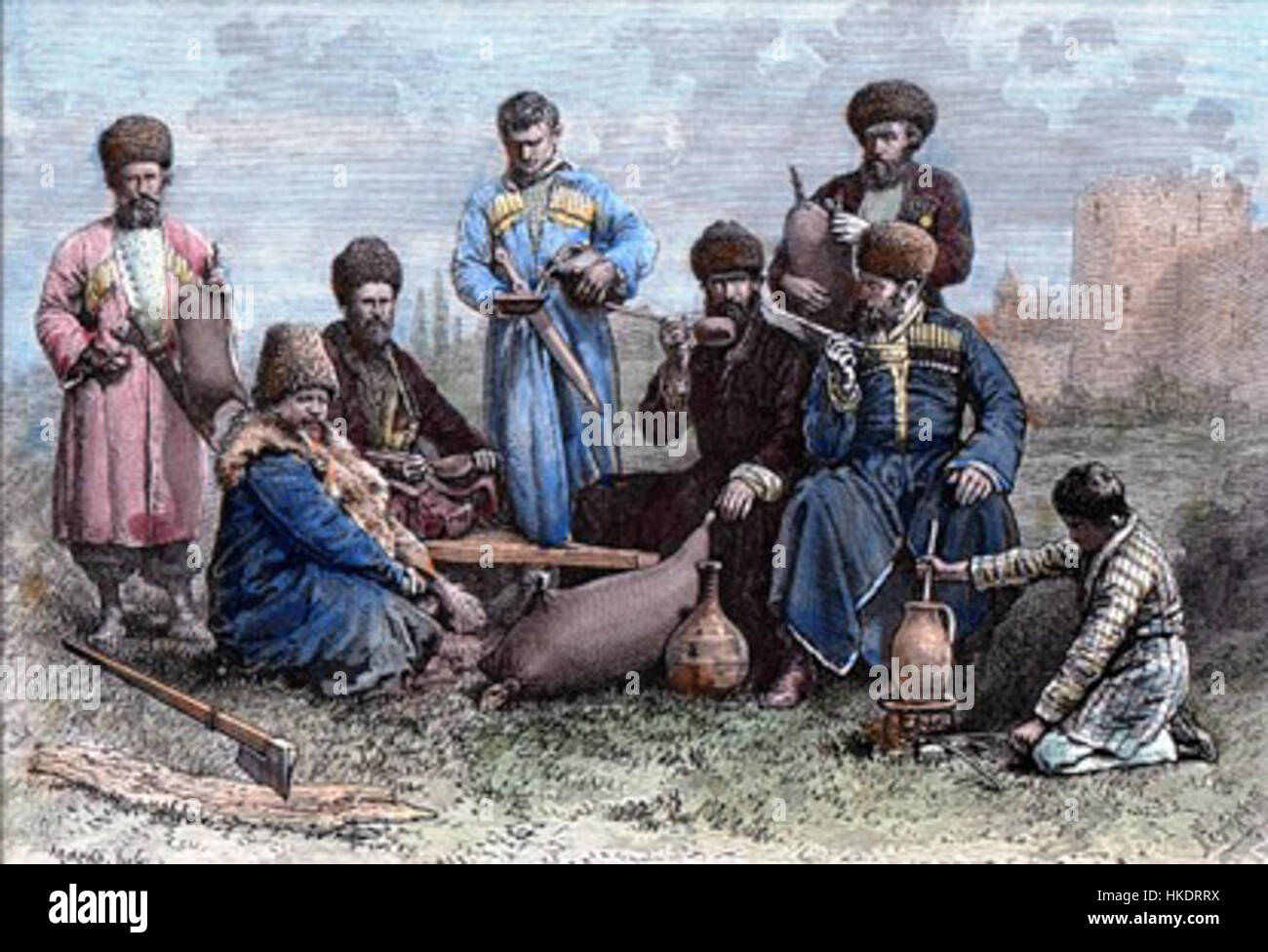 Georgian costumes old hi-res stock photography and images - Alamy