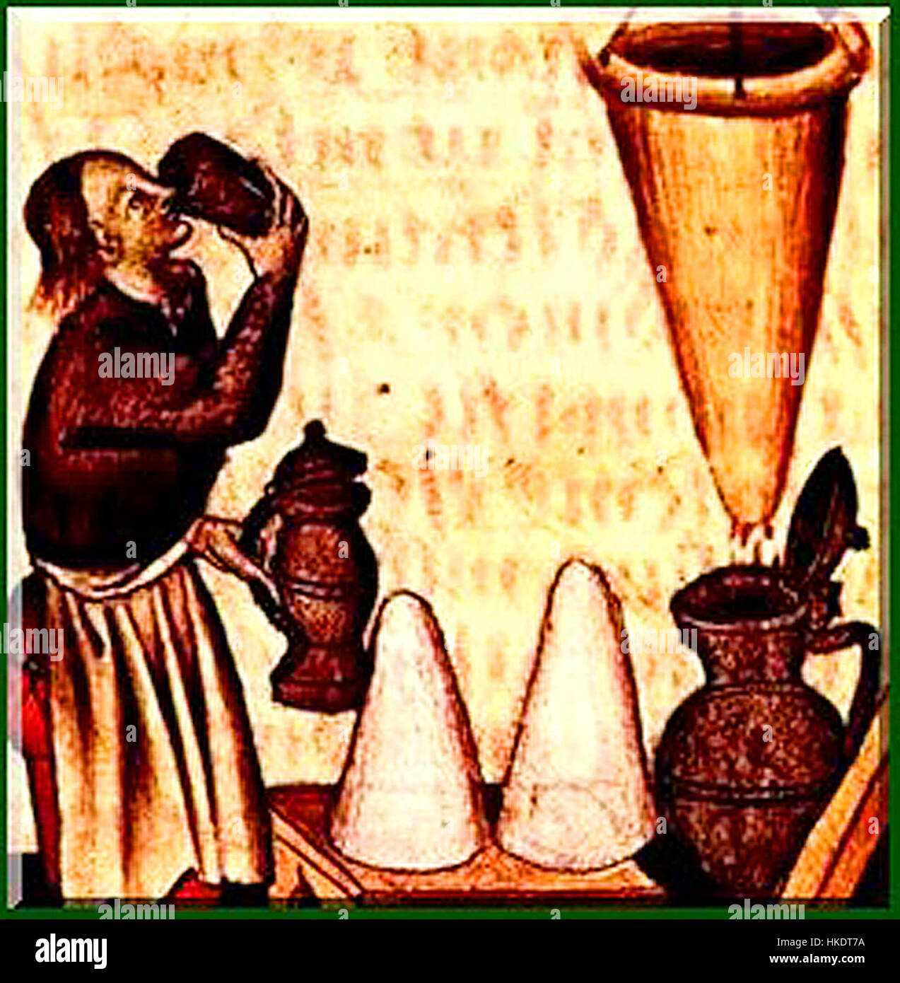 The painting 'Ypocras' explores themes of alchemy and medicine ...
