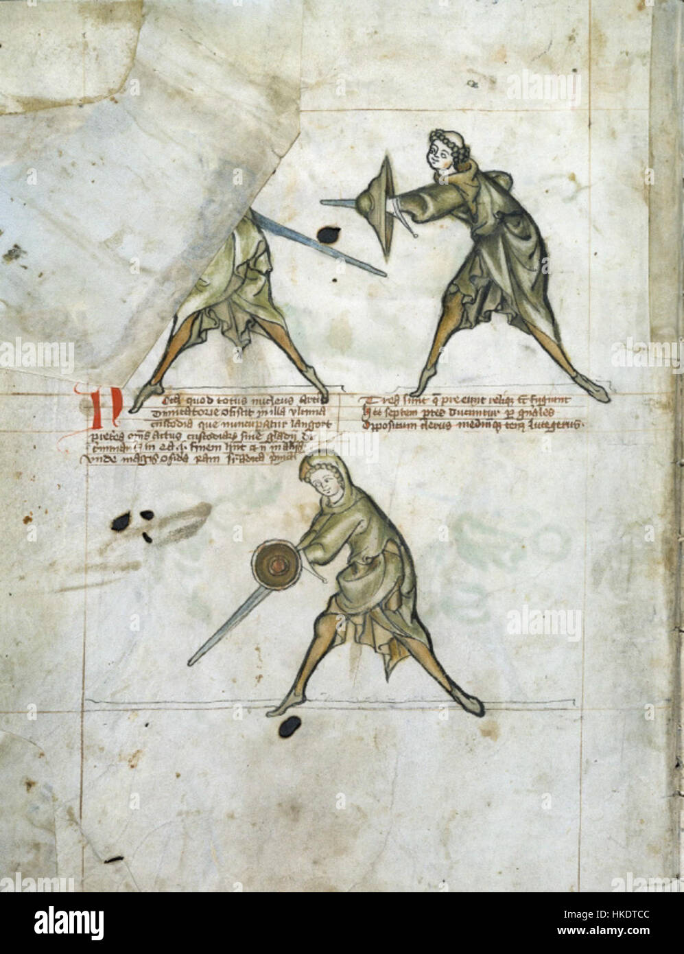 This image features a page from a medieval manuscript, Ms I33 ...