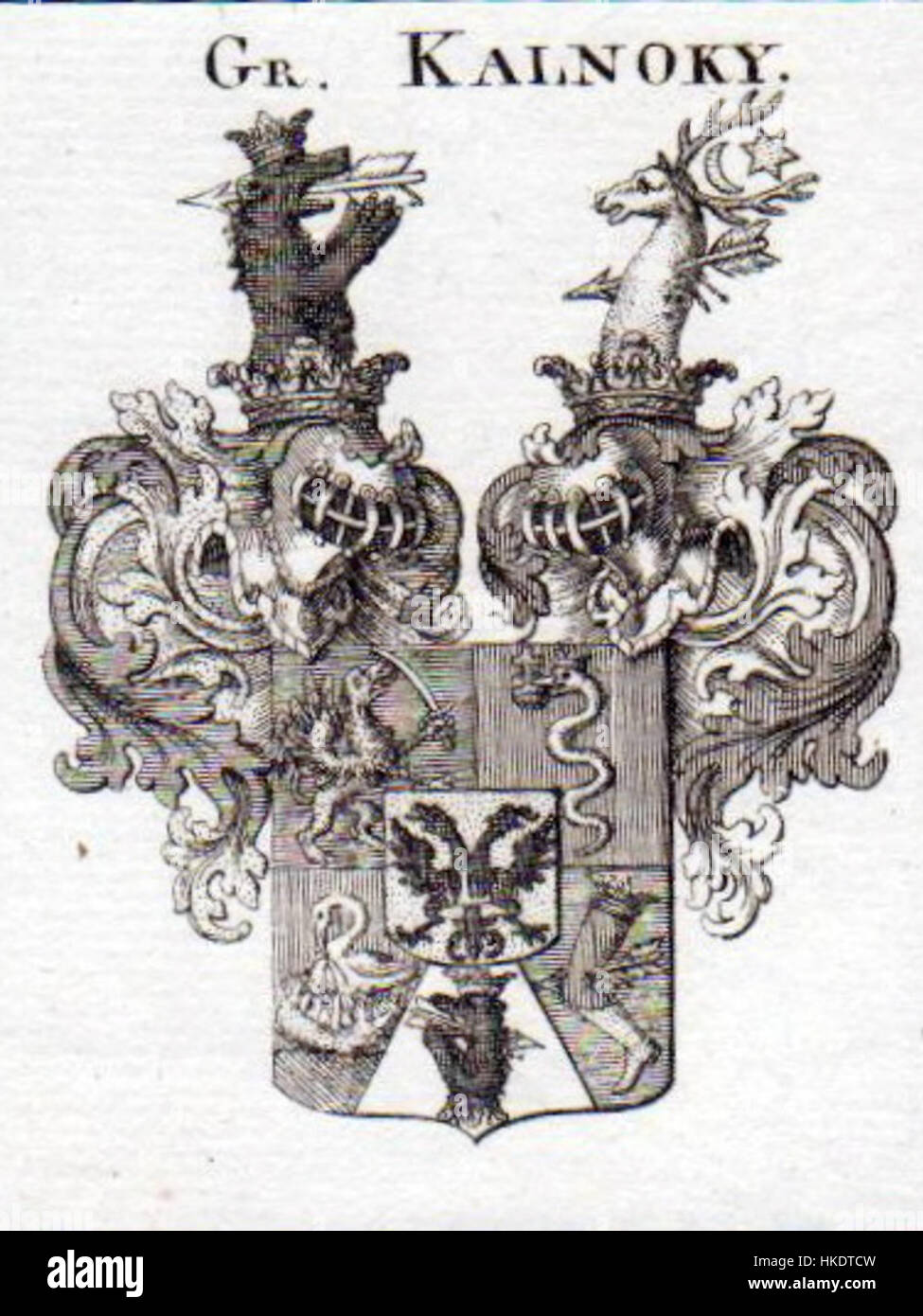 The 'Wappen Kalnoky' is a notable piece of heraldic art. Featuring a ...