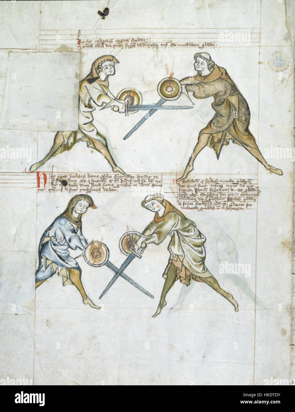 This folio from the manuscript Ms I33 features intricate medieval art ...