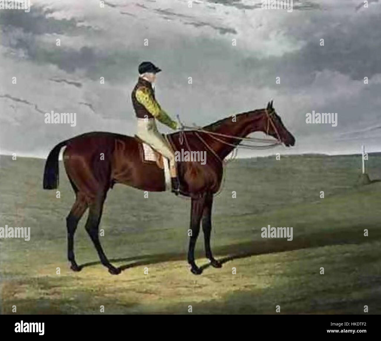 This artwork depicts Frederick, the winner of the Derby. The painting ...