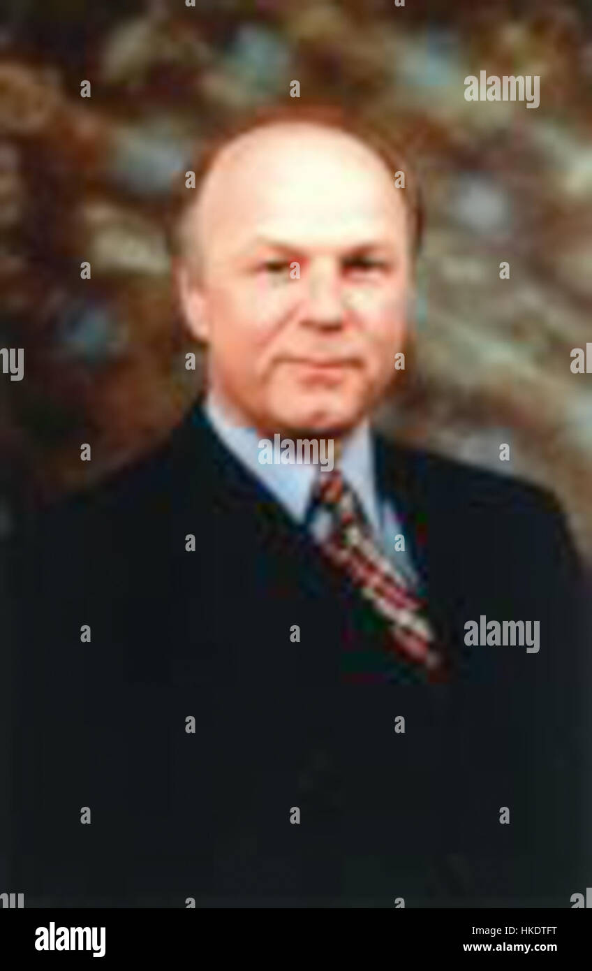 This portrait of Councillor Ray Harris highlights his political role ...