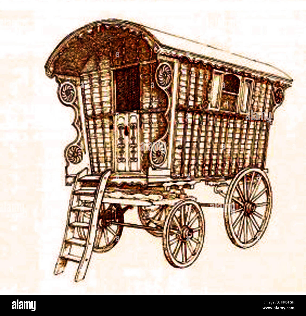 A historical depiction of the Suffolk Reading Wagon from 1887 ...