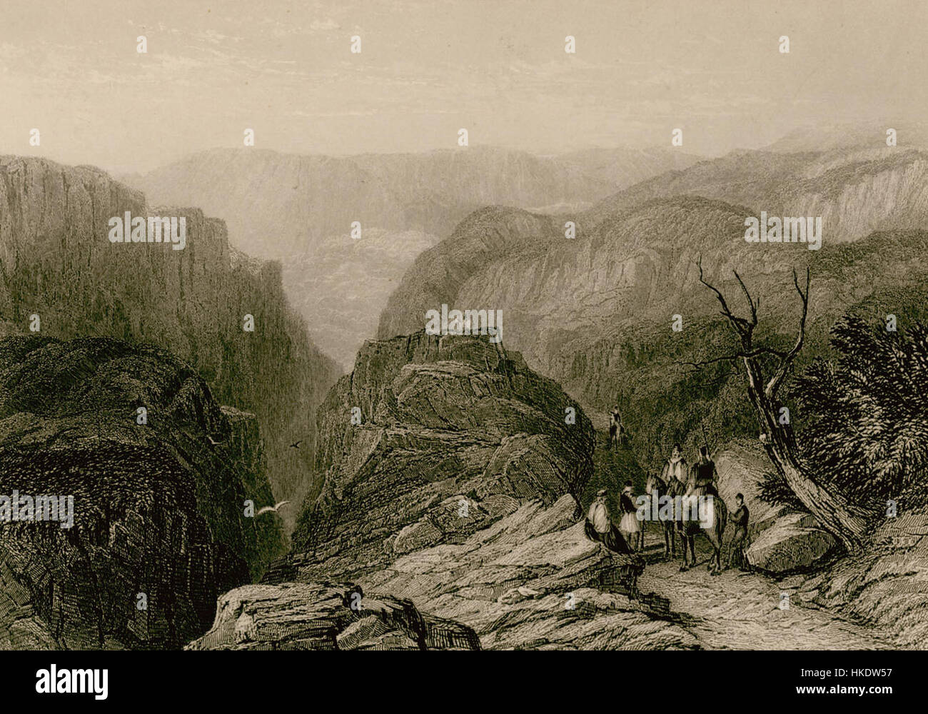 This painting by Christopher Wordsworth from 1882 depicts a scenic view ...