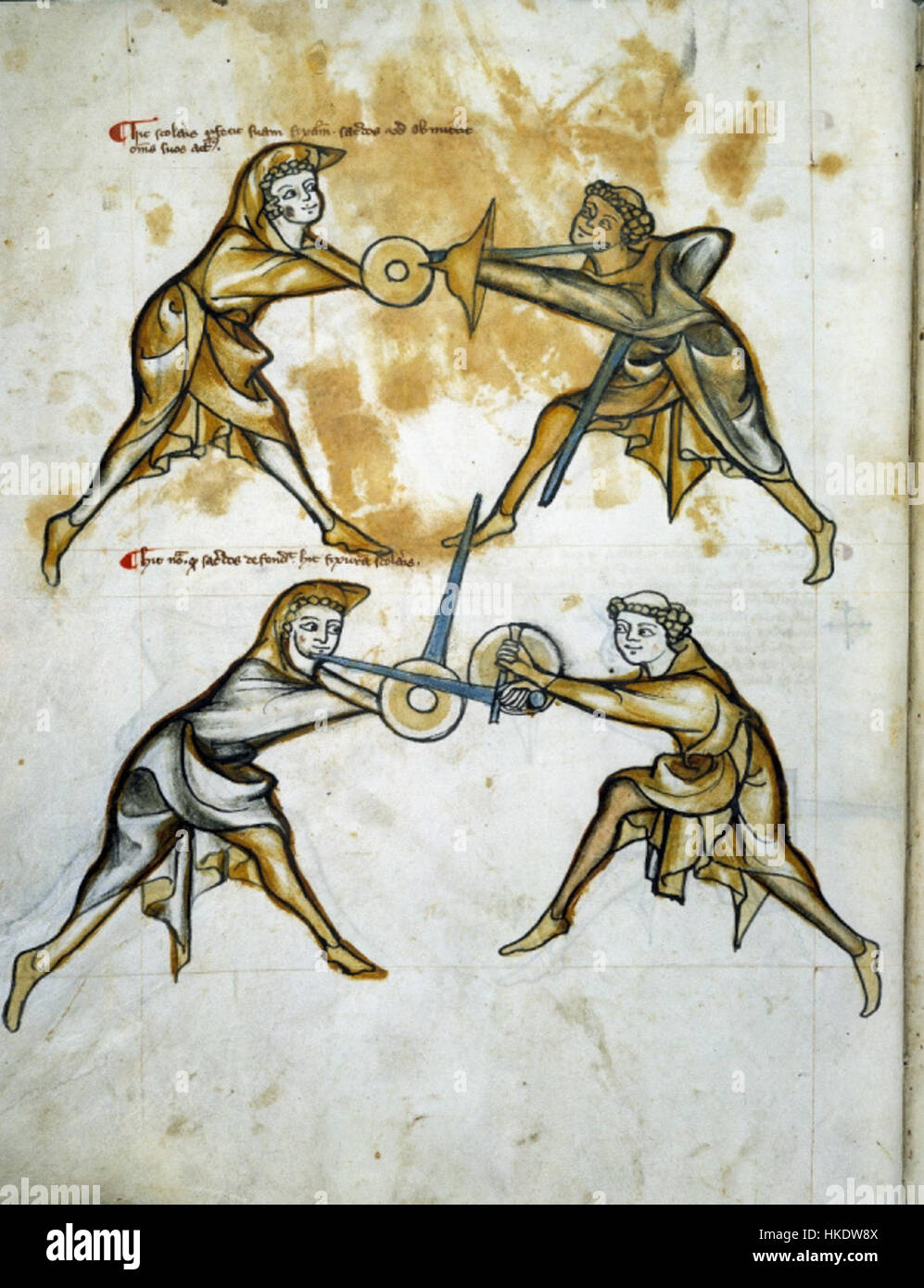 This image from the manuscript 'Ms I33 fol 29v' illustrates a medieval ...