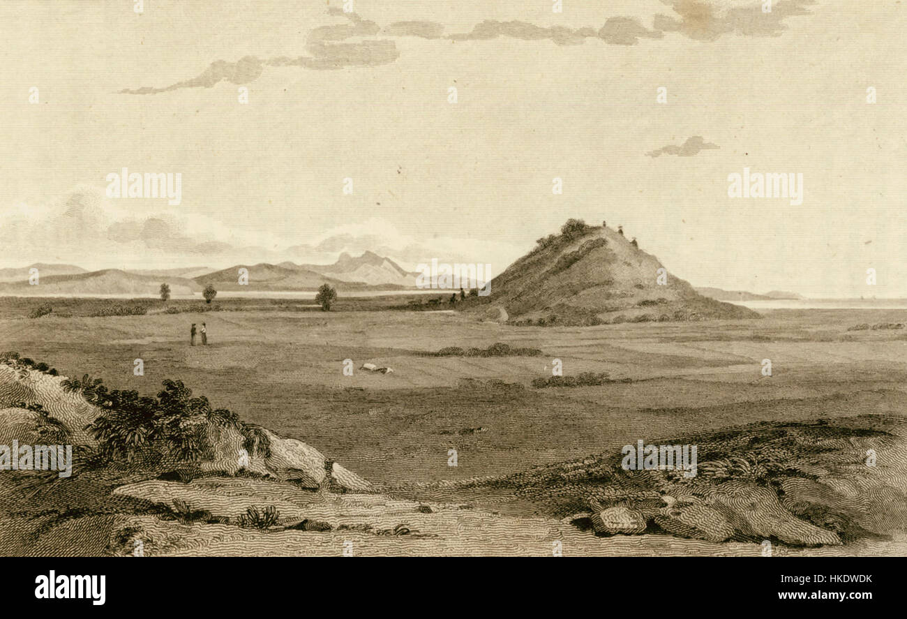 Edward Dodwell's 'Great Tumulus in the Plain of Marathon' depicts the ...