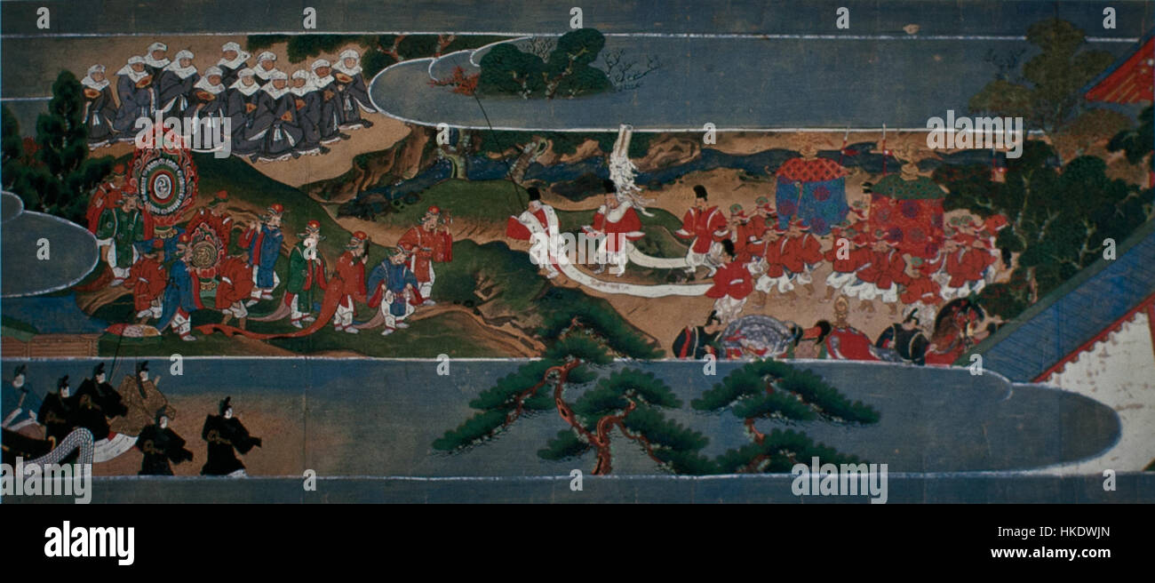 Hachiman Engi Emaki (Todaiji Stock Photo - Alamy