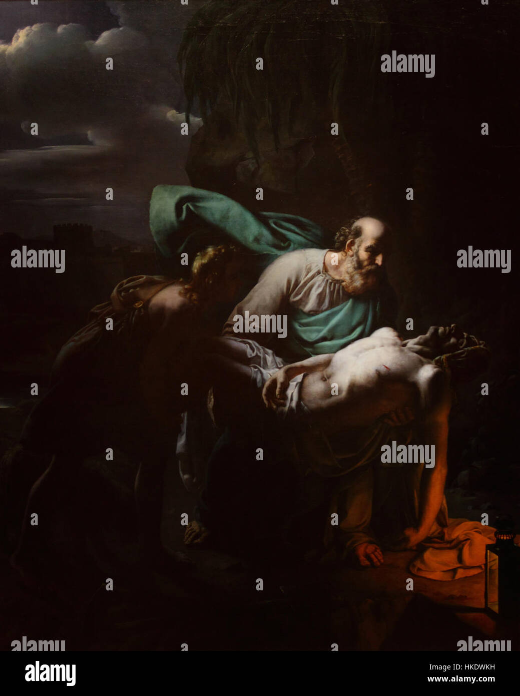 ‘Mort de’ captures a solemn scene of death, possibly from a historical ...