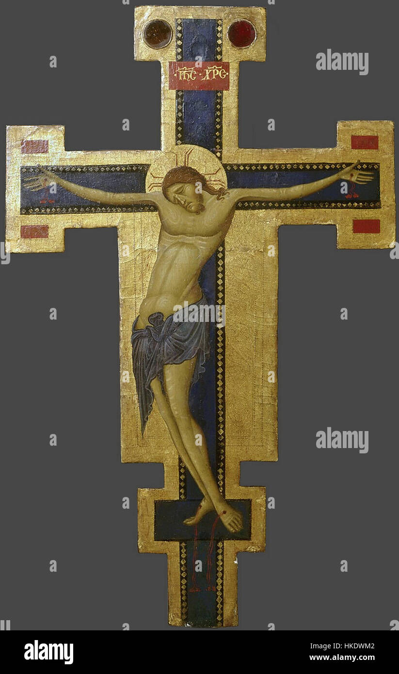 The 'Blue Crucifix' by the Master of the Blue Crucifixes, from 13th ...