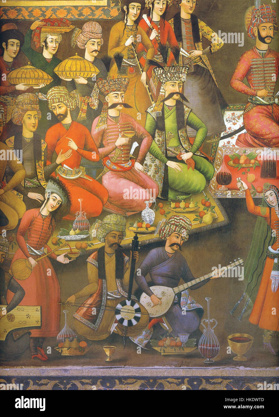 The fresco of Chehel Sotoun, a prominent Safavid-era palace in Isfahan ...