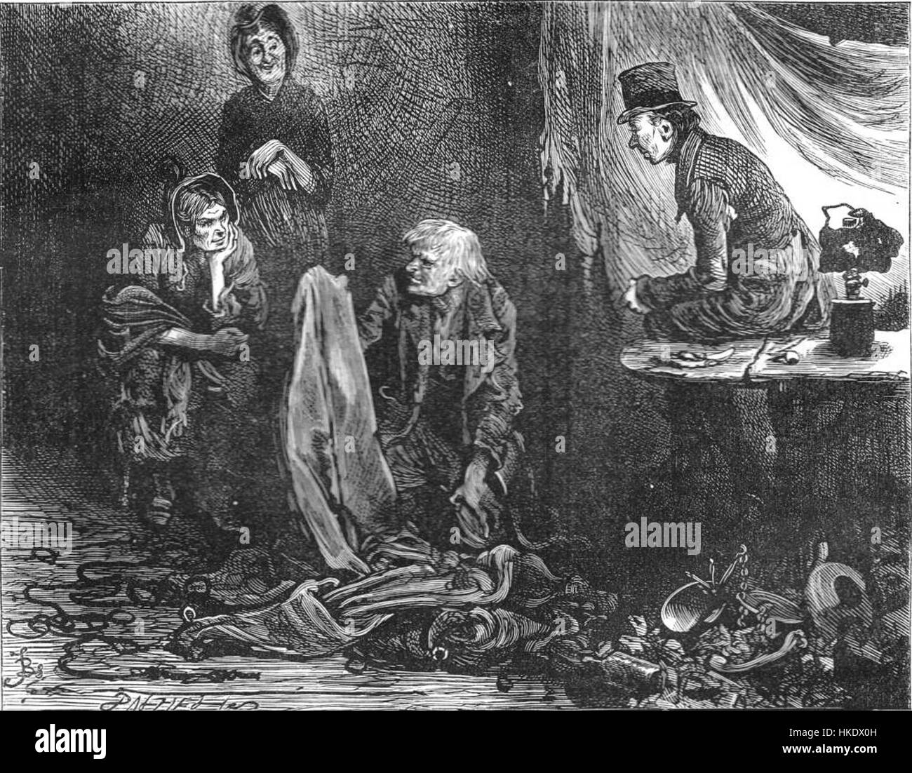 This illustration by Fred Barnard from Charles Dickens’ *A Christmas ...