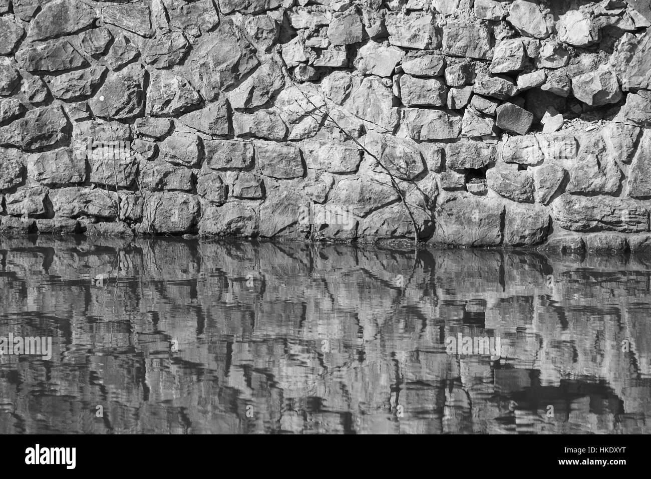 Structure above water Black and White Stock Photos & Images - Alamy