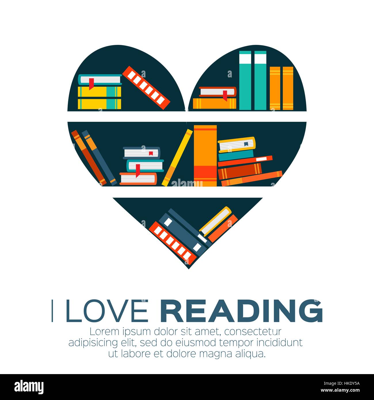 Bookshelves in library school Cut Out Stock Images & Pictures - Alamy