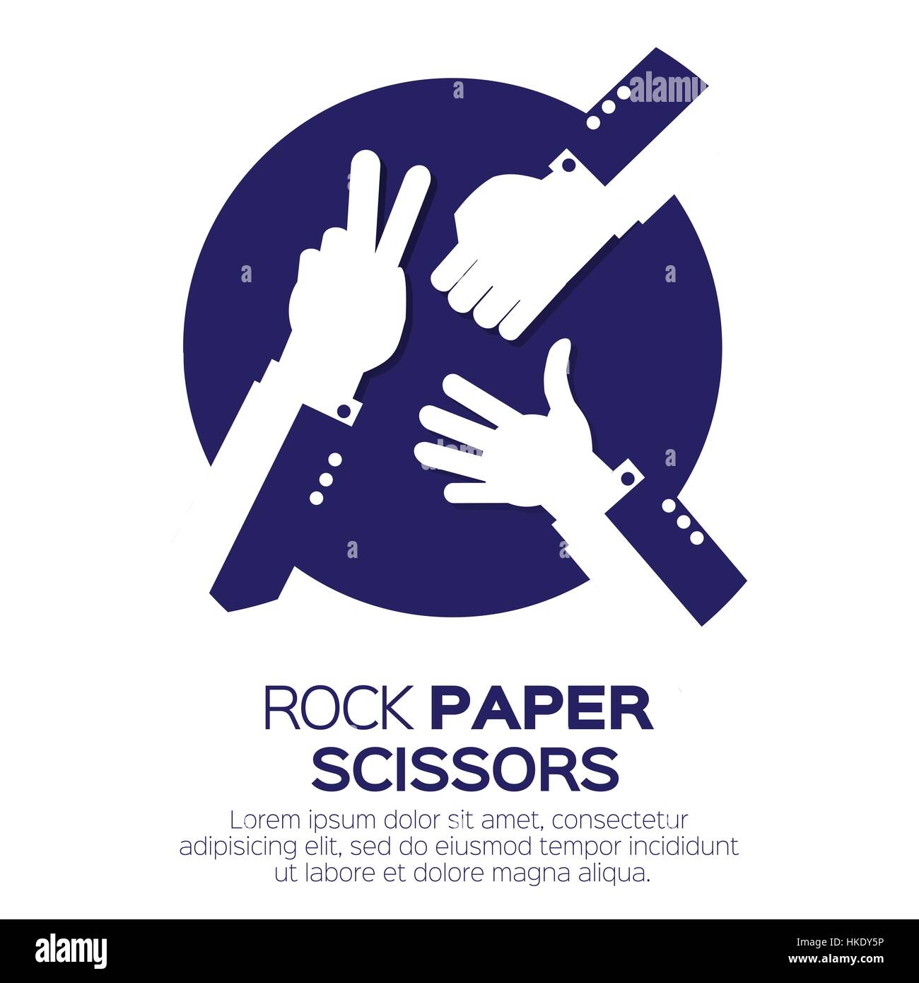 Stone paper scissors Stock Vector Images - Alamy