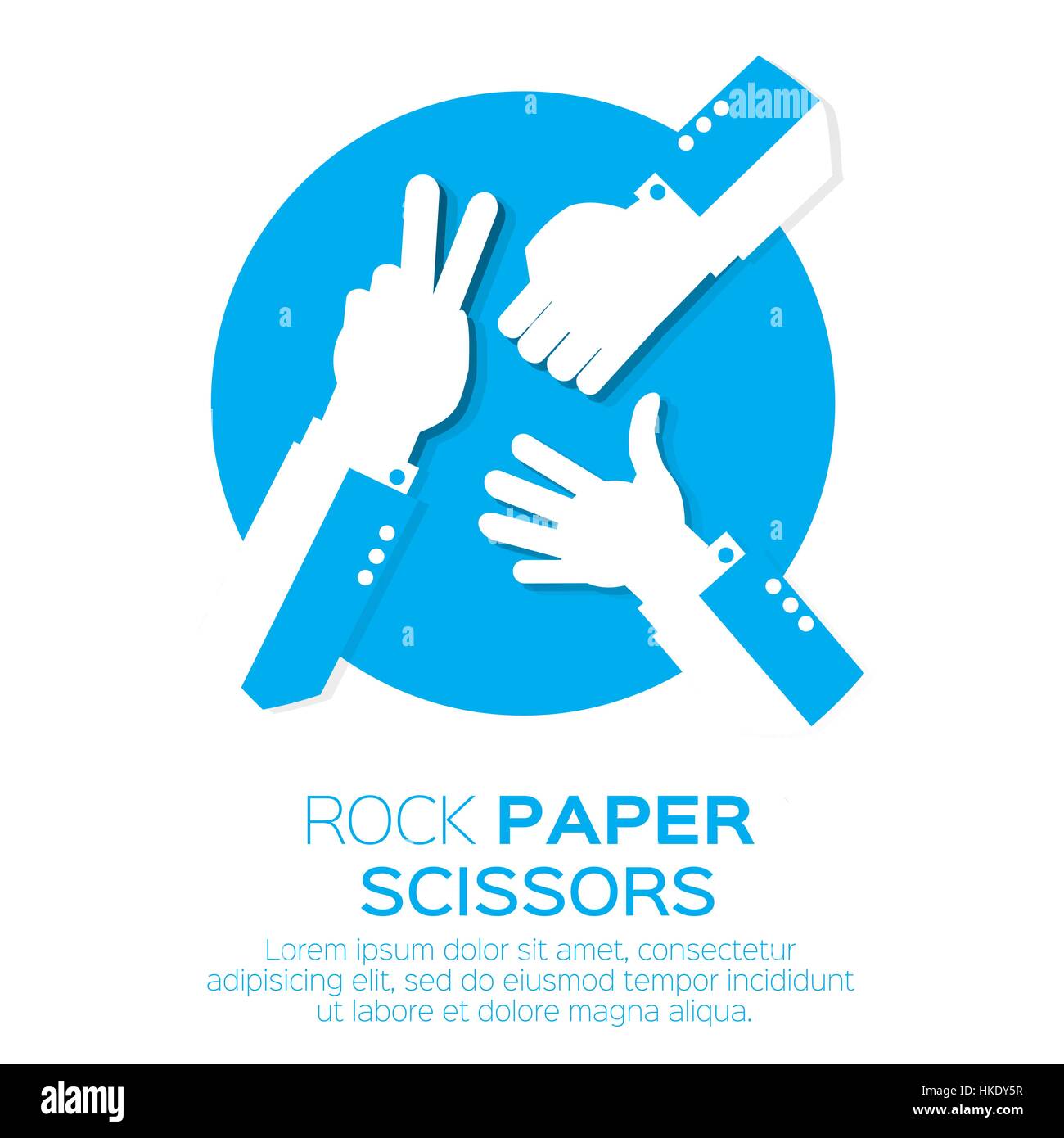 Stone paper scissors Stock Vector Images - Alamy