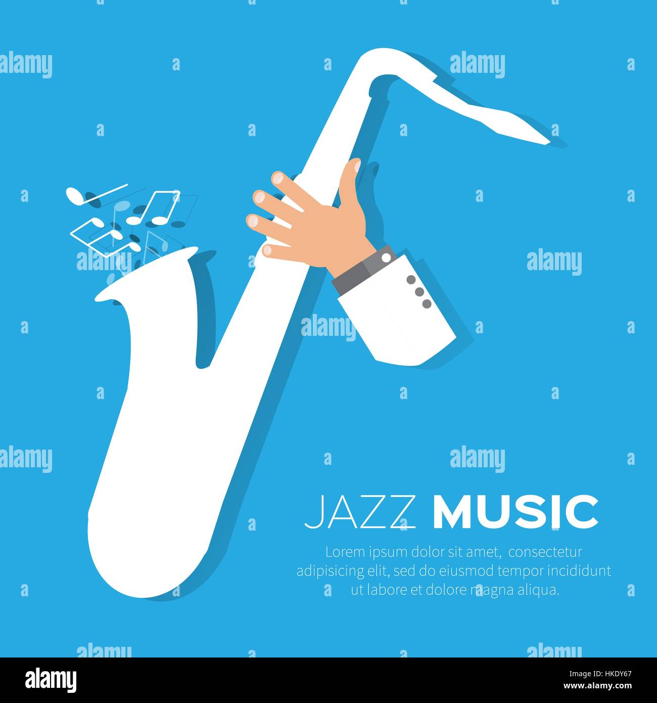 Man playing tenor saxophonist Stock Vector Images - Alamy