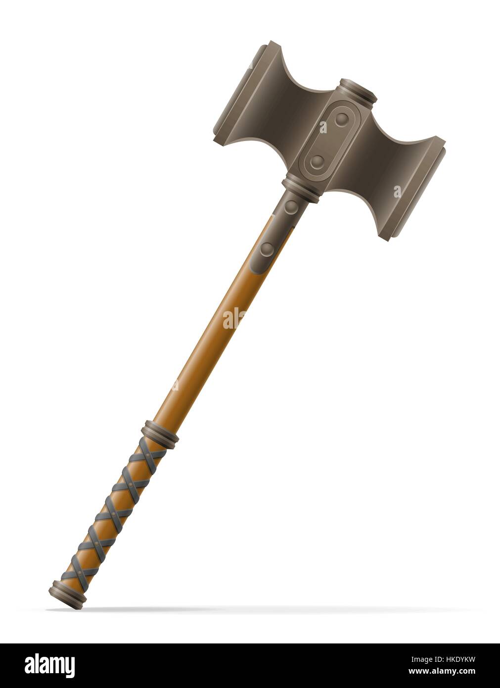 battle hammer medieval stock vector illustration isolated on white ...