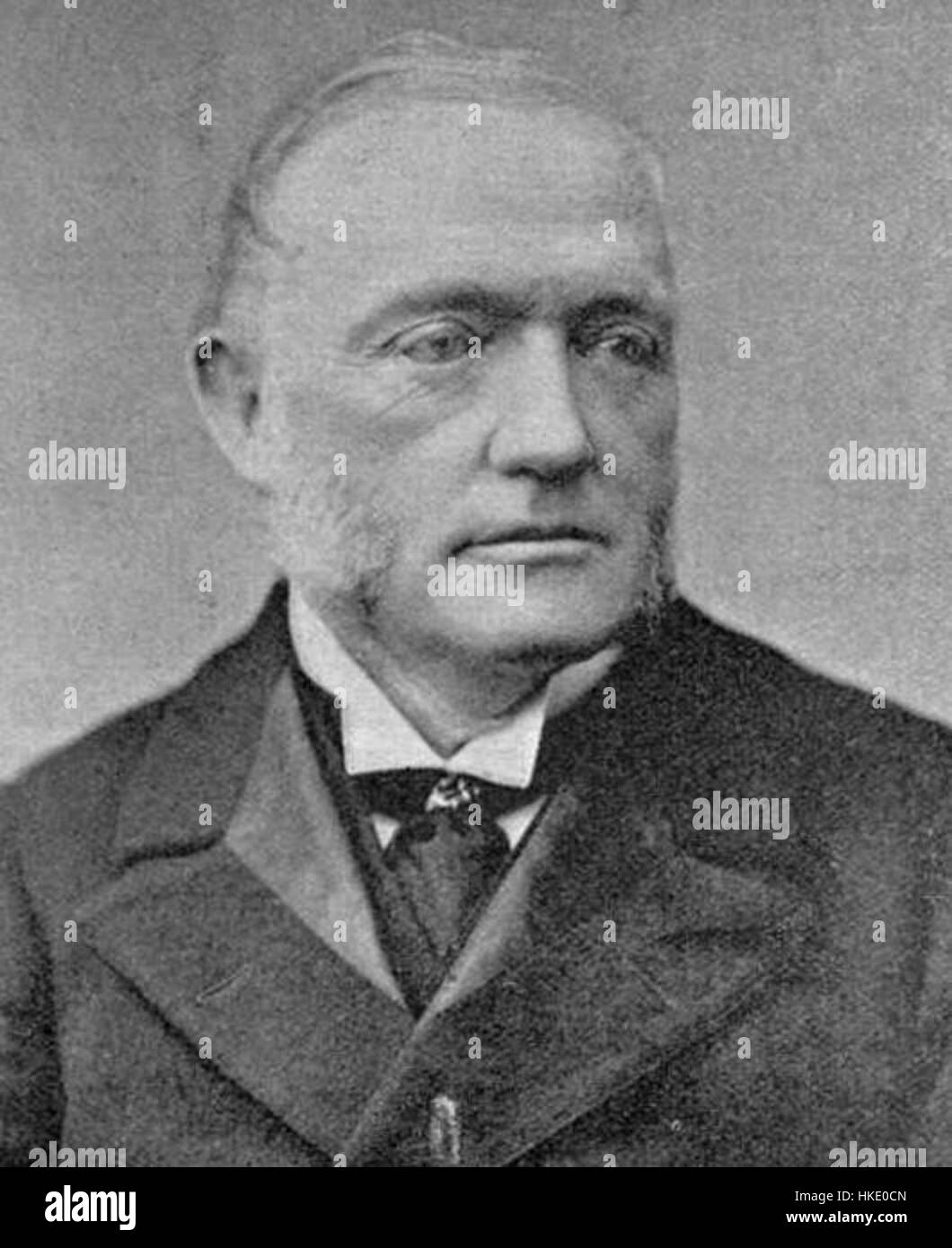 This portrait of Brassey, likely from the late 19th century, portrays a ...