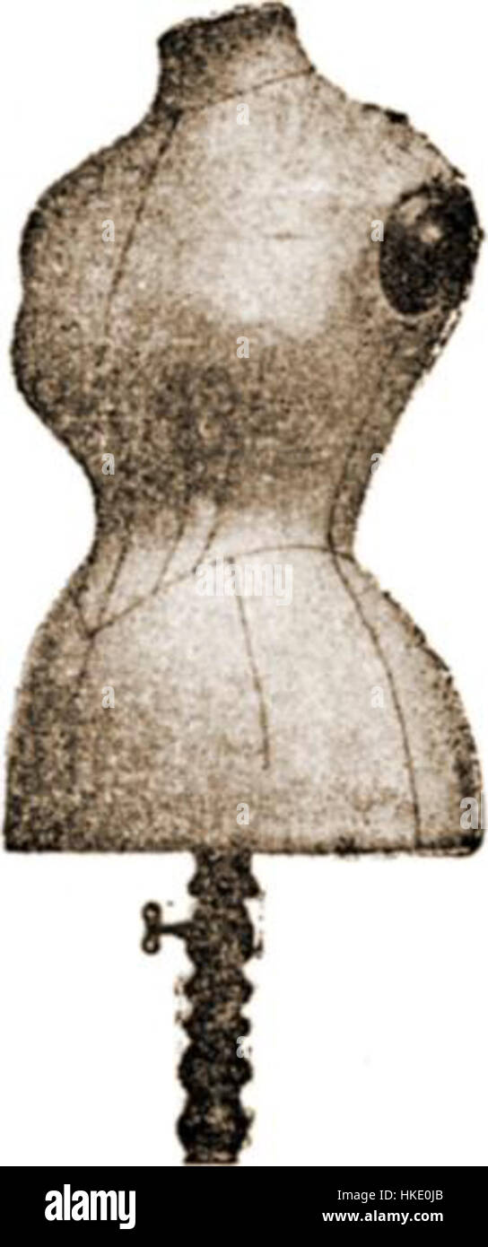This 1882 dress form represents the fashion and tailoring practices of ...