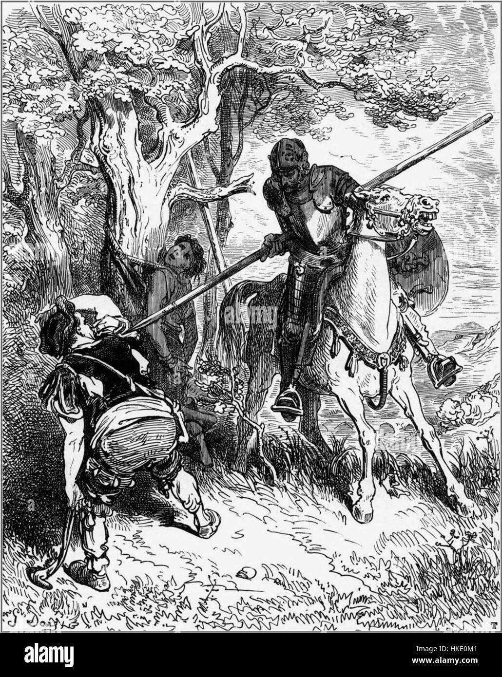 Knight errant Black and White Stock Photos & Images - Alamy