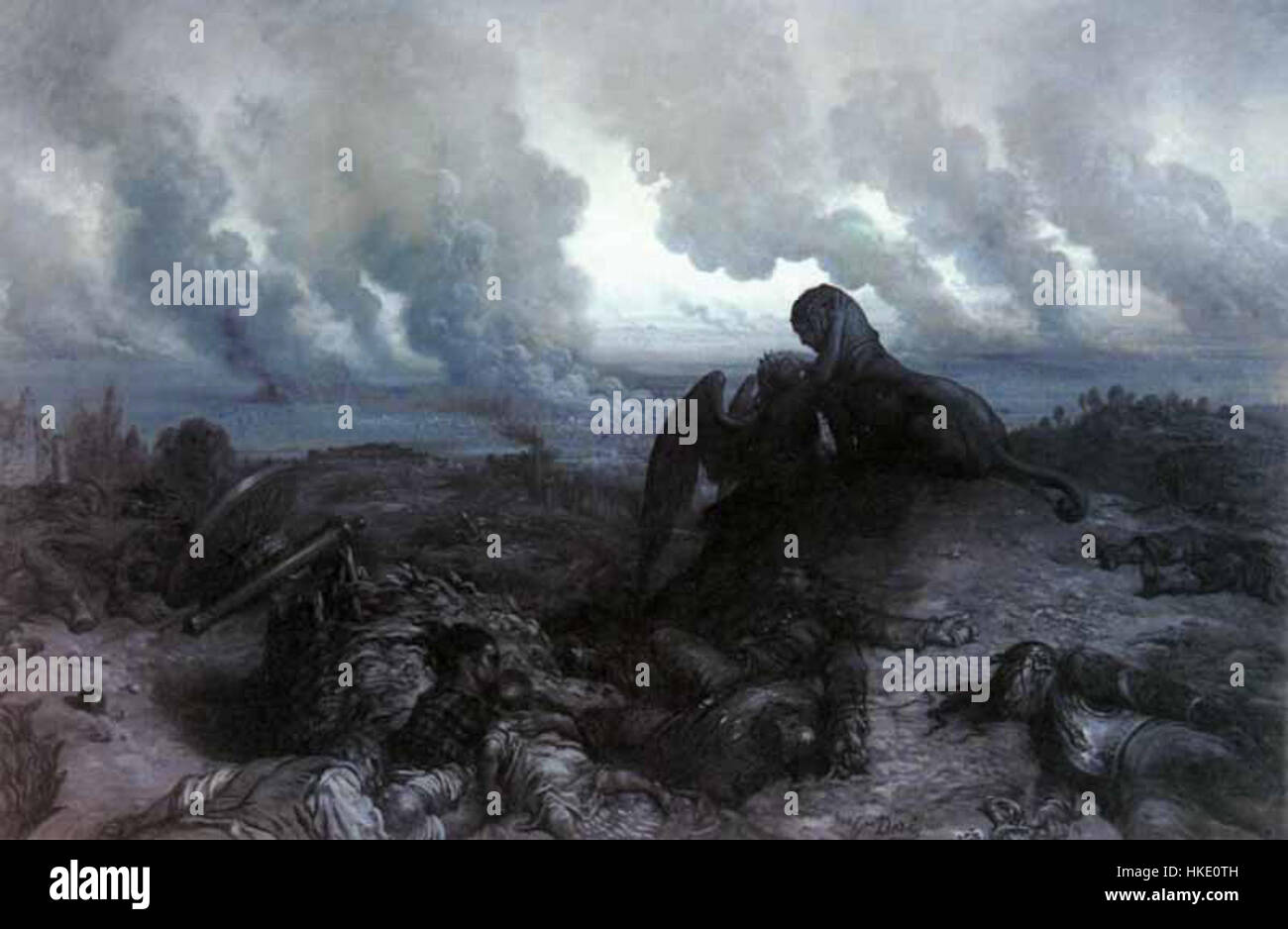 This engraving, *Dore Enigma*, by Gustave DorÃ©, features detailed ...