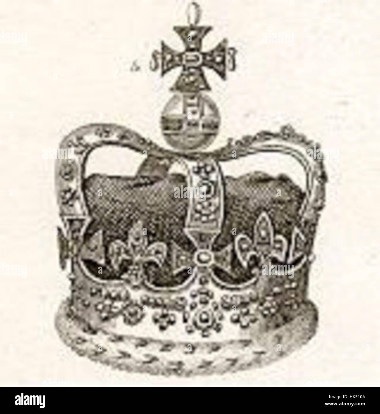 This artwork depicts Edward's crown, showcasing intricate details and ...