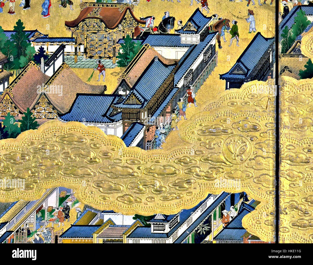 A traditional Edo-period painting (l243), showcasing the distinctive ...