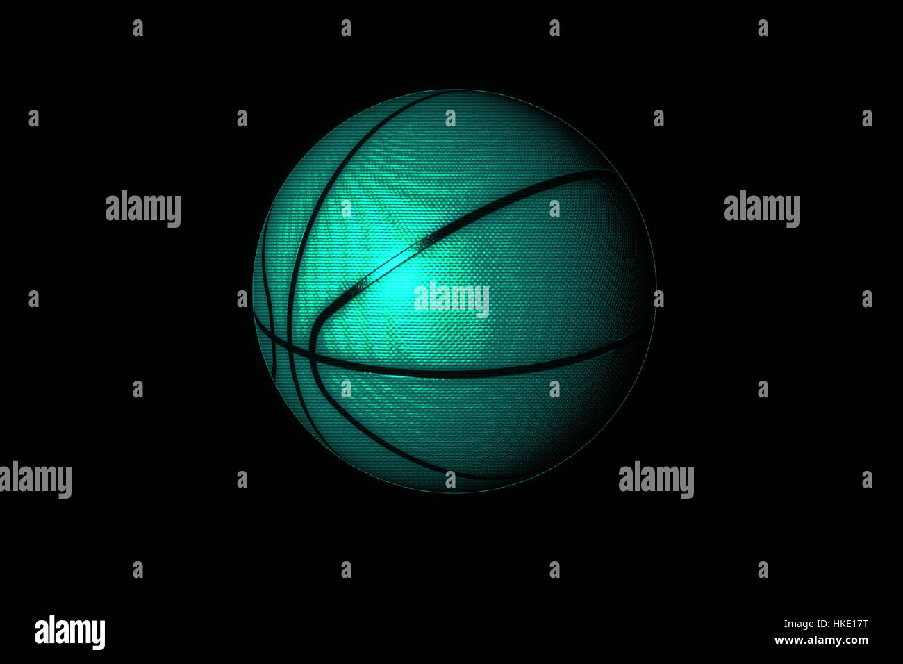 Basketball in futuristic Hologram Style. Nice 3D Render Stock Photo - Alamy
