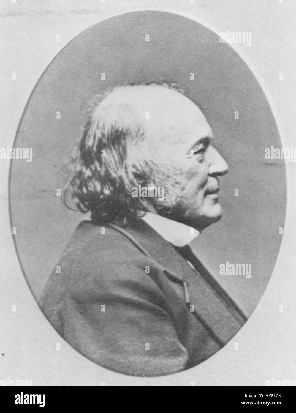 A portrait of Louis Agassiz, painted by A. Sonrel in 1872. The image ...