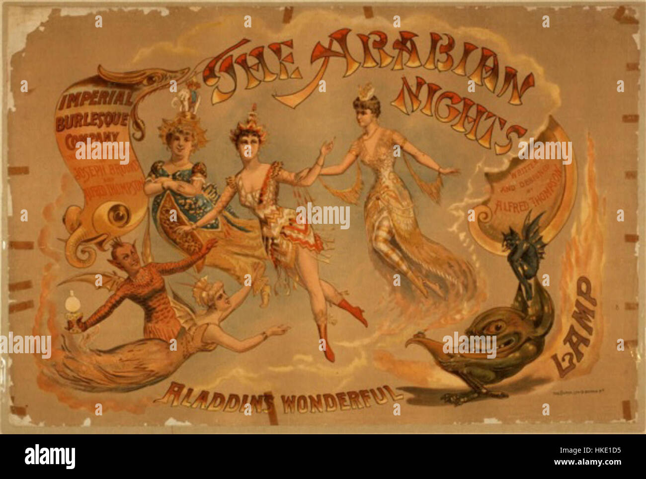 This painting depicts the iconic magical lamp from the tale of Aladdin ...