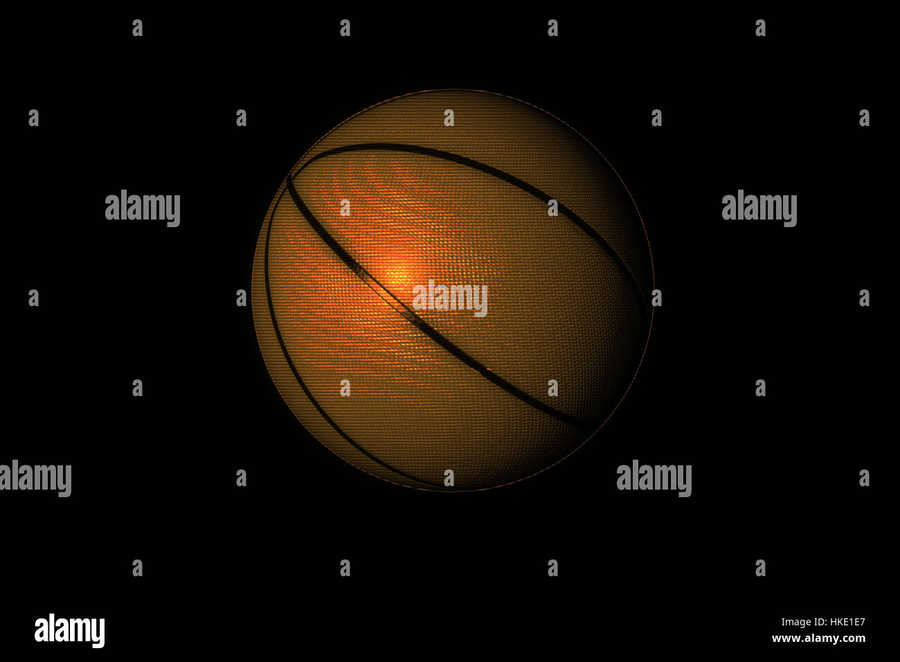 Basketball in futuristic Hologram Style. Nice 3D Render Stock Photo - Alamy